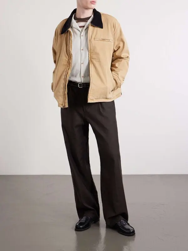 A.PRESSE Camp-collar Silk Shirt
