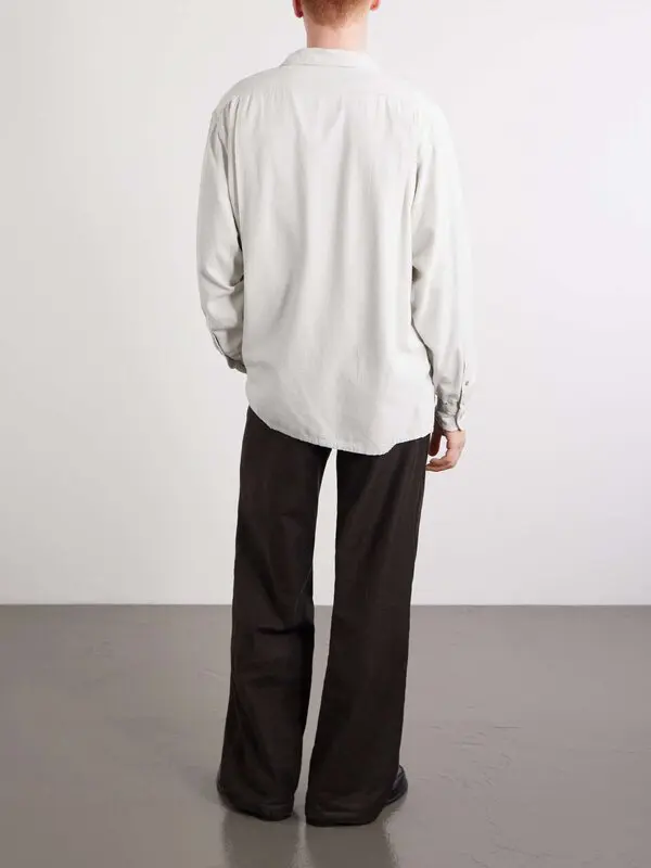 A.PRESSE Camp-collar Silk Shirt