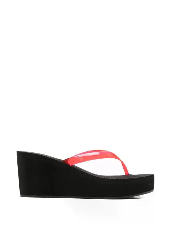 ANCIENT GREEK SANDALS Etheria Wedge Sandals - Black