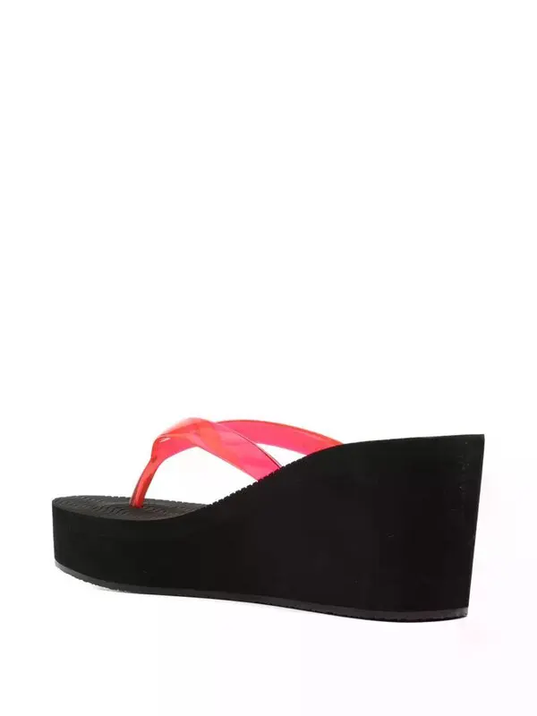 ANCIENT GREEK SANDALS Etheria Wedge Sandals - Black