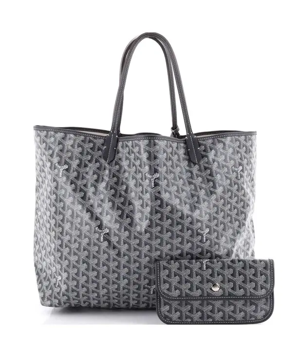 Goyard Gm Saint Louis Tote Coated Canvas - Gray