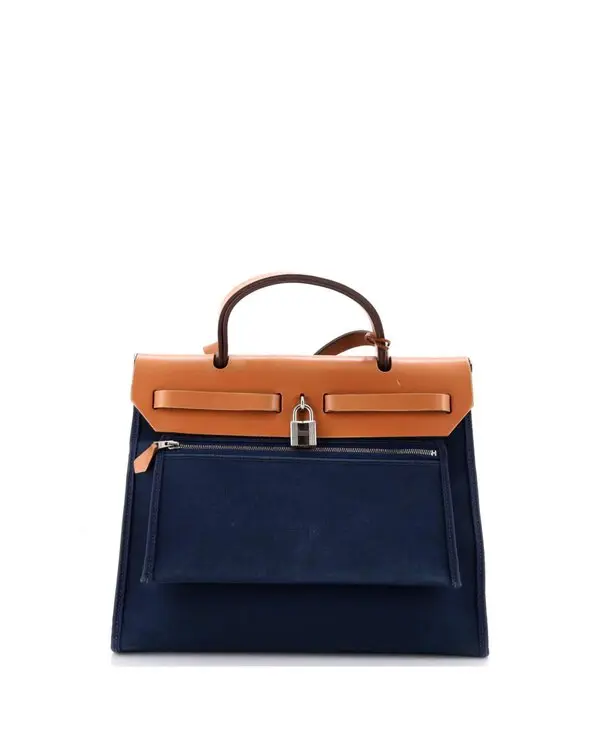 Hermès 31 Herbag Zip - Blue