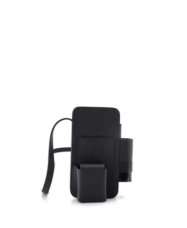 Hermès Hermesway Phone Case Crossbody Bag Epsom - Black
