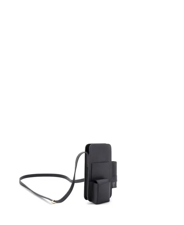 Hermès Hermesway Phone Case Crossbody Bag Epsom - Black