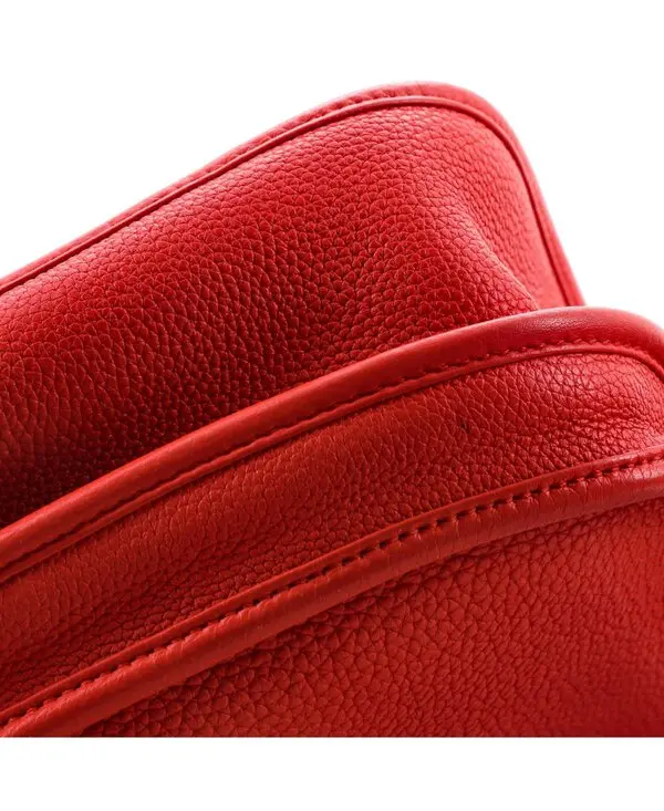 Hermès Pm Evelyne Gen Iii Clemence Leather Bag - Red