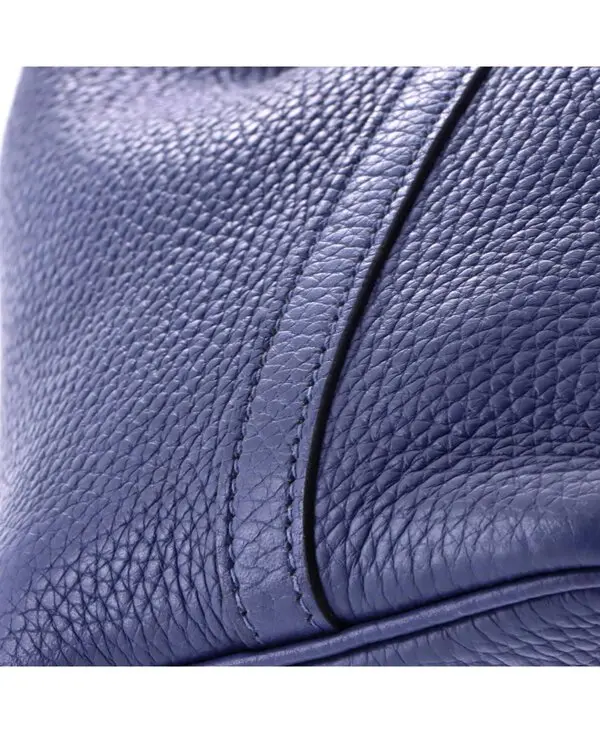 Hermès Pm Eclat Picotin Lock Bag Clemence - Blue/ Blue/ Red