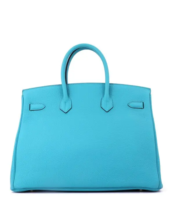 Hermès Birkin 35 Handbag - Turquoise