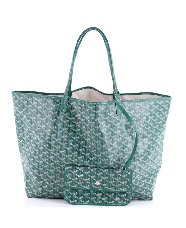 Goyard Gm Saint Louis Tote Coated Canvas - Green