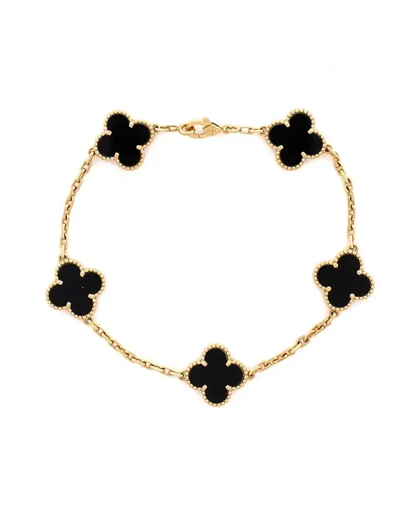 VAN CLEEF & ARPELS Vintage Alhambra 5 Motifs Bracelet - Gold