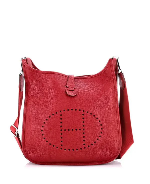 Hermès Pm Evelyne Bag Gen Iii Clemence - Red