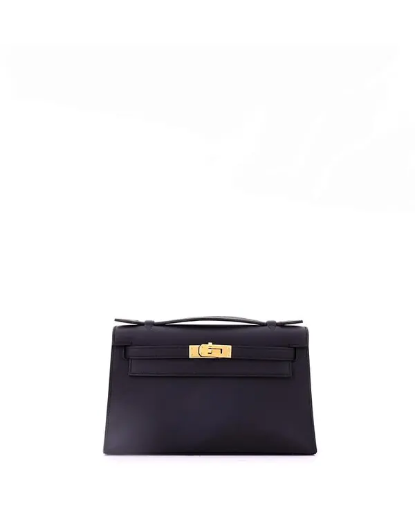 Hermès Kelly Pochette Swift - Black