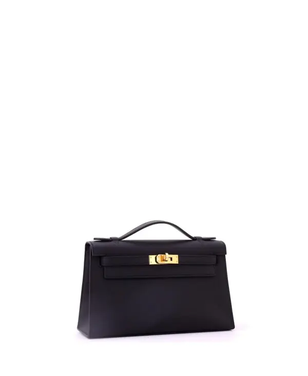 Hermès Kelly Pochette Swift - Black