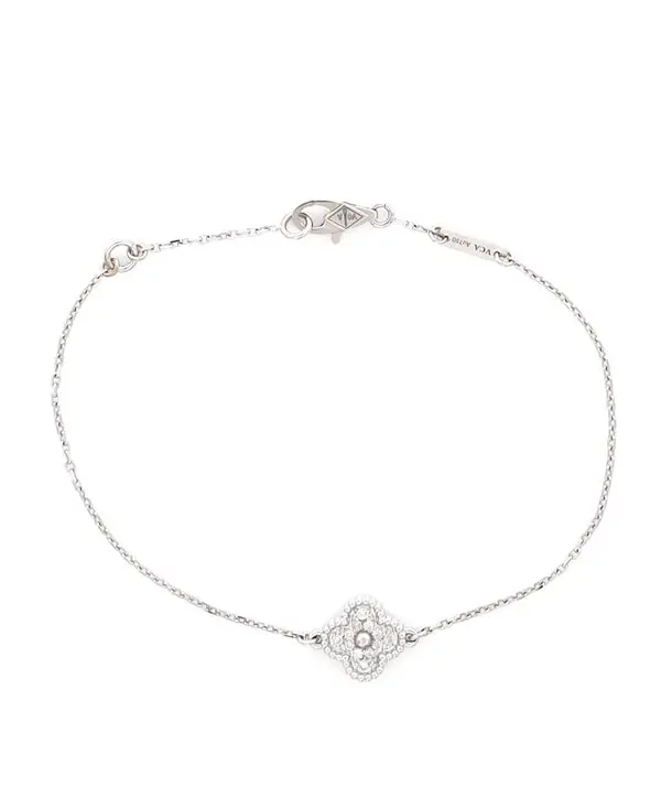 VAN CLEEF & ARPELS Sweet Alhambra Bracelet In 18k Gold And Diamonds - White