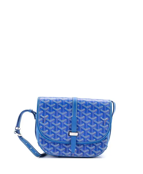 Goyard Pm Belvedere Ii Messenger Bag Coated Canvas - Blue