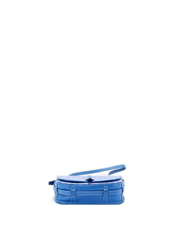 Goyard Pm Belvedere Ii Messenger Bag Coated Canvas - Blue