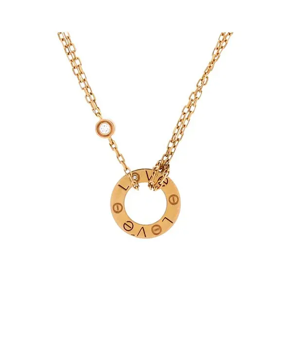 CARTIER Love Pendant Necklace - Pink