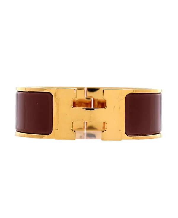 Hermès Wide Clic H Bangle - Enamel