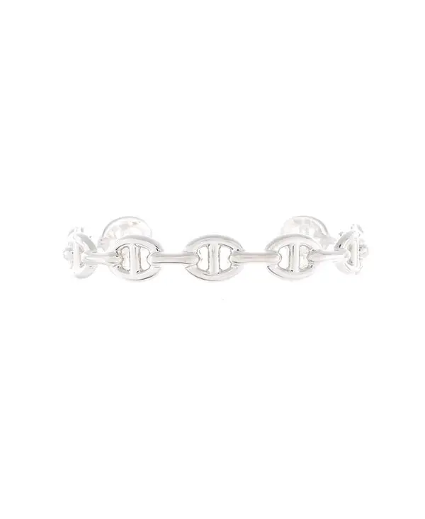 Hermès Medium Chaine D'ancre Enchainee Cuff Bracelet - Sterling Silver