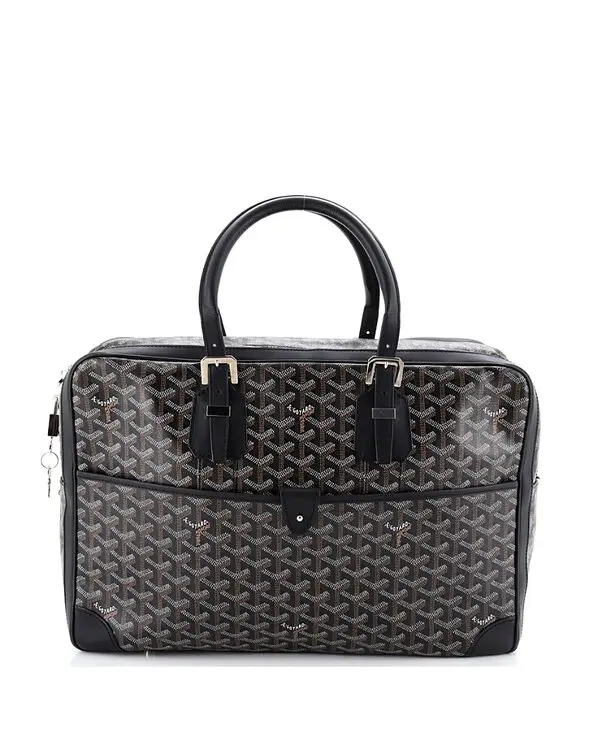 Goyard Mm Ambassade Briefcase Coated Canvas - Black