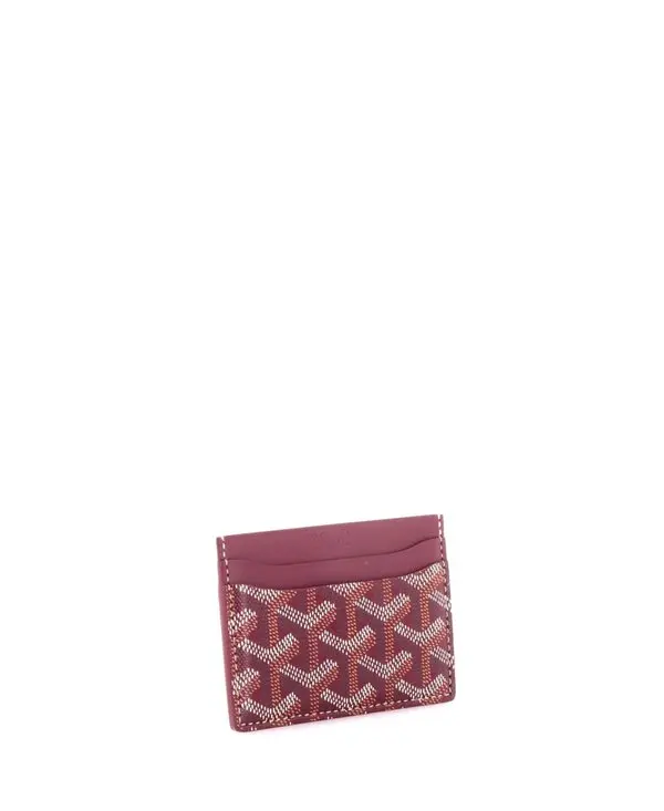 Goyard Saint Sulpice Card Holder Coated Canvas - Red