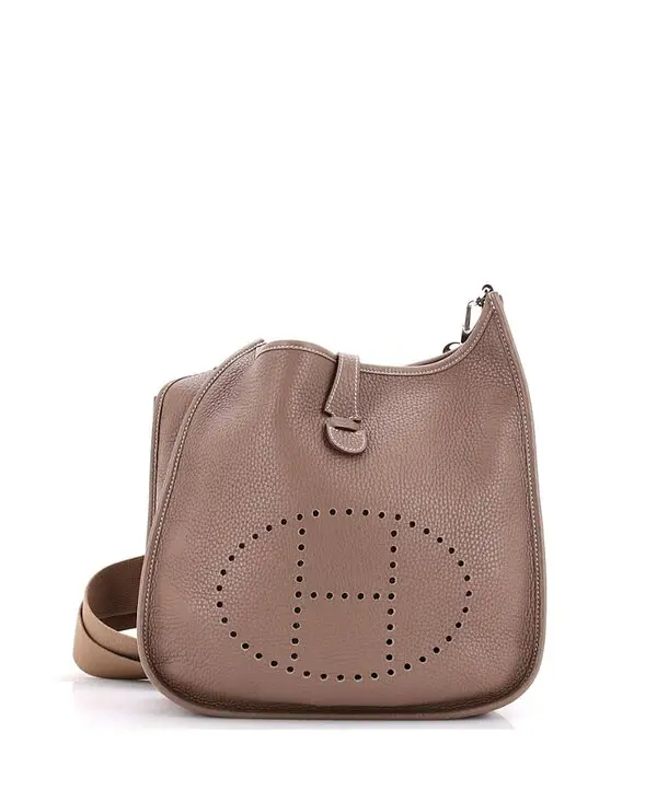 Hermès Pm Evelyne Gen Iii Clemence Bag - Gray