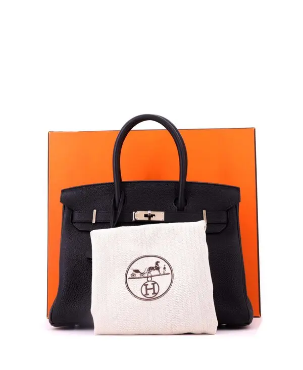 Hermès Birkin 30 Handbag With Palladium Hardware - Noir