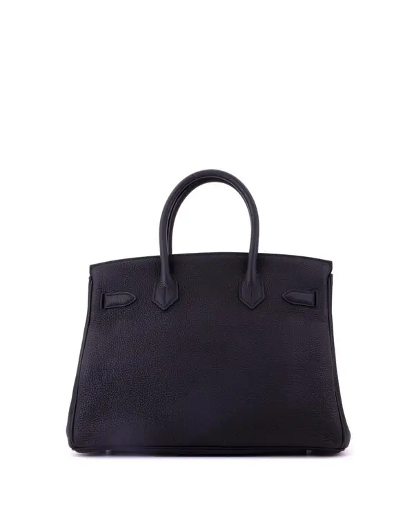 Hermès Birkin 30 Handbag With Palladium Hardware - Noir