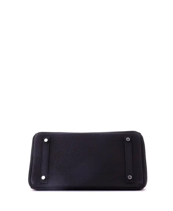Hermès Birkin 30 Handbag With Palladium Hardware - Noir