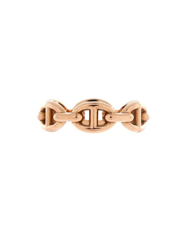 Hermès Small Chaine D'ancre Enchainee Ring - Pink