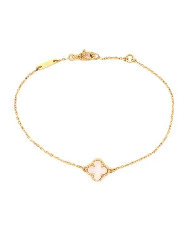 VAN CLEEF & ARPELS Sweet Alhambra Bracelet 18k And Mother Of Pearl - Gold