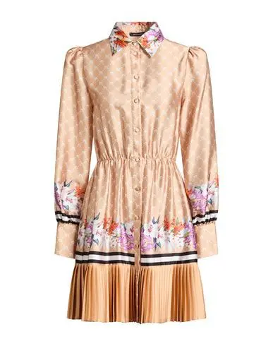 CRISTINAEFFE Satin Mini Shirt Dress