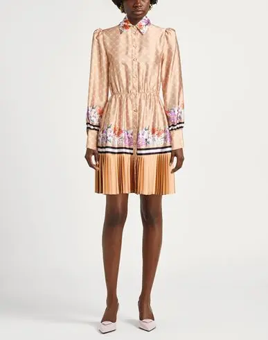 CRISTINAEFFE Satin Mini Shirt Dress
