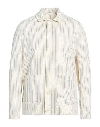 CIRCOLO 1901 Striped Jersey Overshirt - White