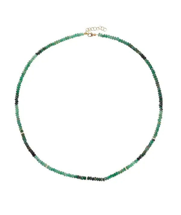Jia Jia Arizona 14-karat Gold, Emerald And Diamond Necklace - Green