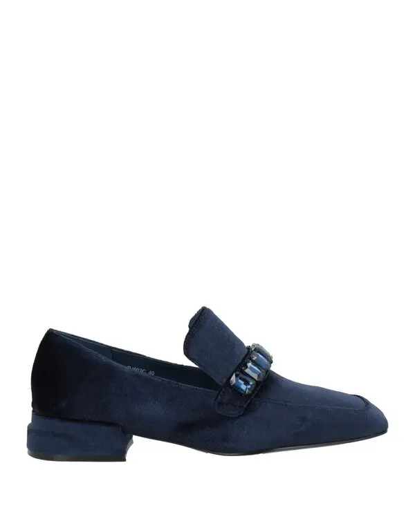 JEANNOT Velvet Loafers With Appliqués And Crystals