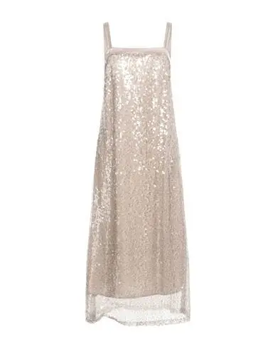 Peserico Polyester Midi Dress - Beige