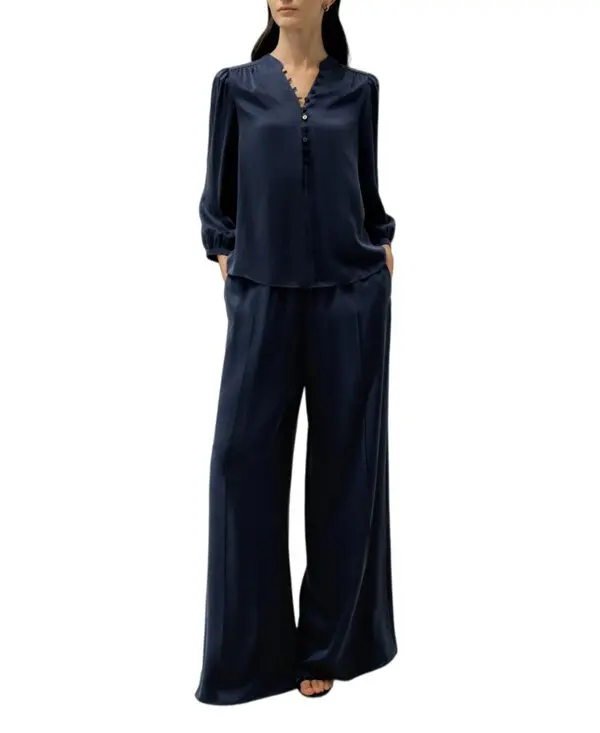 Lilysilk Silk Suede V-neck Blouse