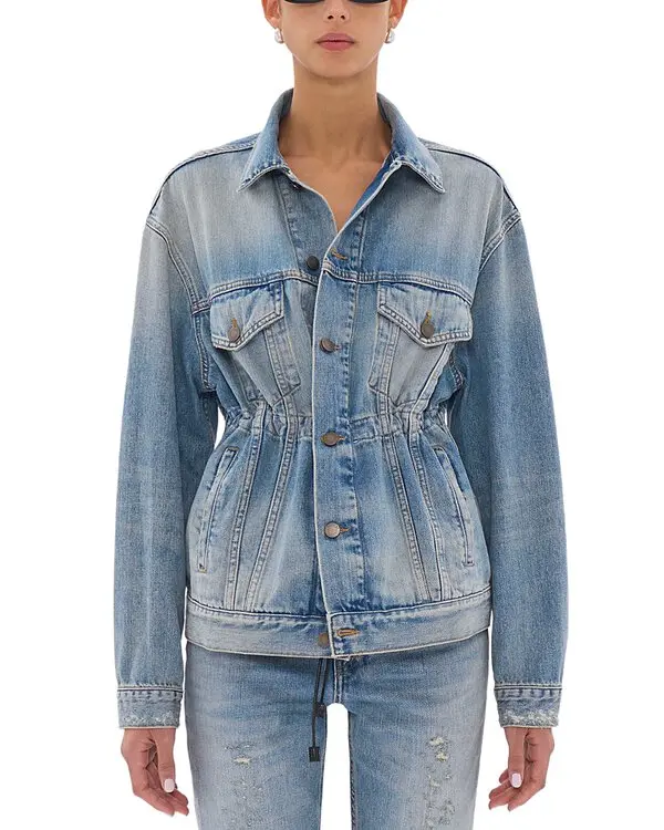 HAIKURE Broken Jean Jacket - Celestial