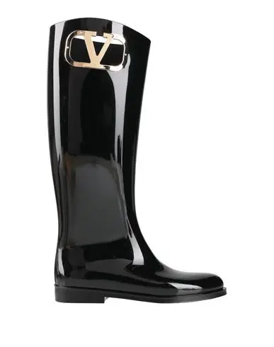 Valentino Garavani Rubber Rain Boots - Black