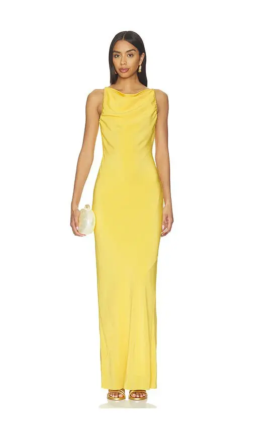 Cult Gaia Celestina Silk Maxi Dress