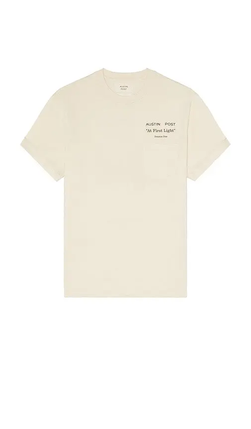 AUSTIN POST X Matt Mccormick Ceremony Of Certainty Stage Pocket Tee In Cream