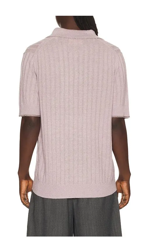 Guest In Residence Teddy Polo In Grey - Dusk