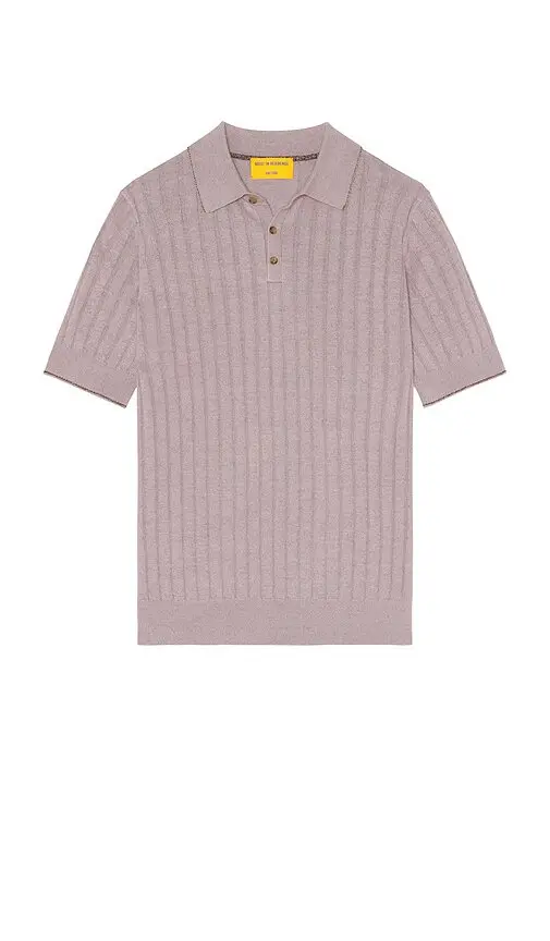Guest In Residence Teddy Polo In Grey - Dusk