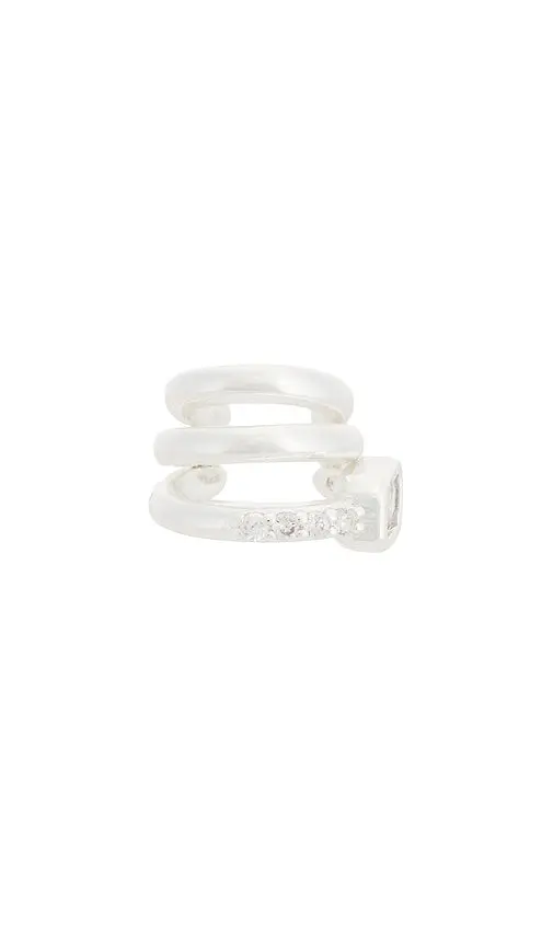 Ettika Cluster Ear Cuff - Silver
