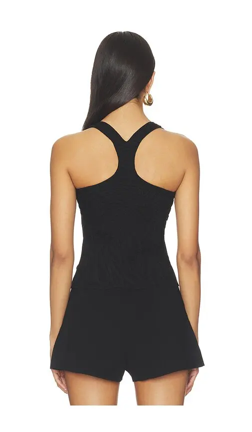 Cult Gaia Stella Knit Top - Black