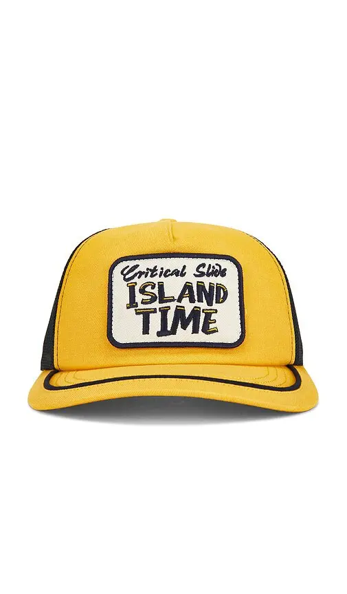 CRITICAL SLIDE Island Time Trucker Cap - Sunflower