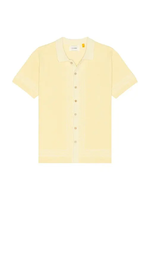 CRITICAL SLIDE La Playa Knit Shirt In Cream