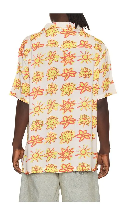 CRITICAL SLIDE Mojo Resort Shirt In Beige,yellow