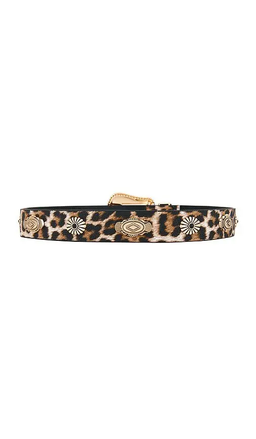 8 Other Reasons Print Belt With Gold-tone Detail