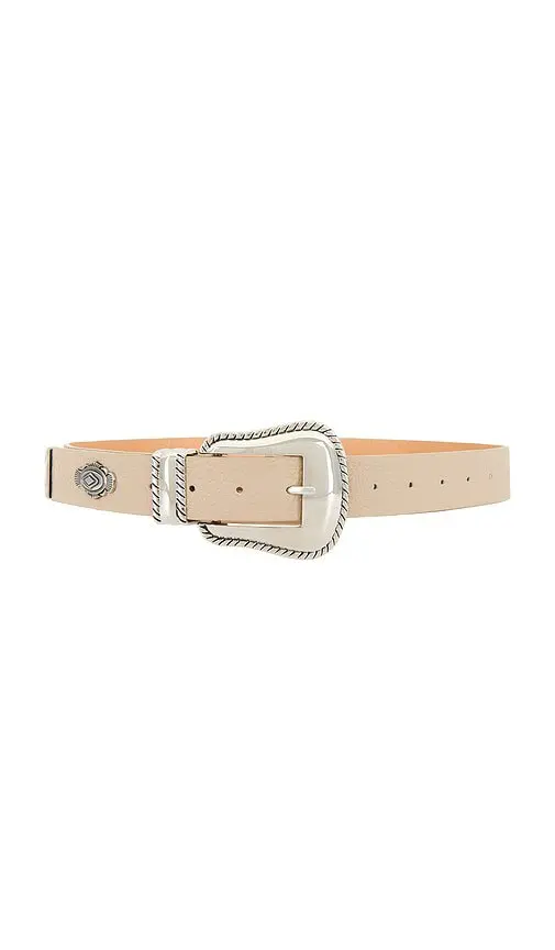8 Other Reasons Belt With Silver-tone Embellishments - Taupe